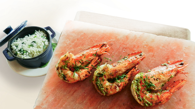grilled Tiger Prawns